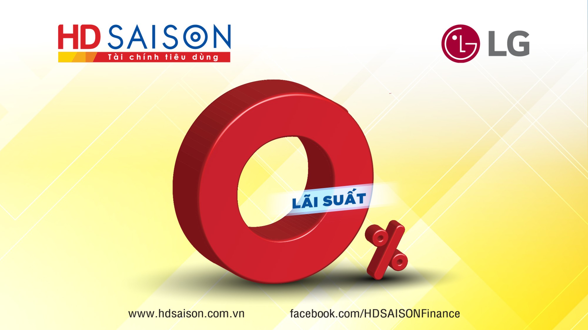 Vô tư sở hữu sản phẩm LG nhờ ưu đãi của HD SAISON