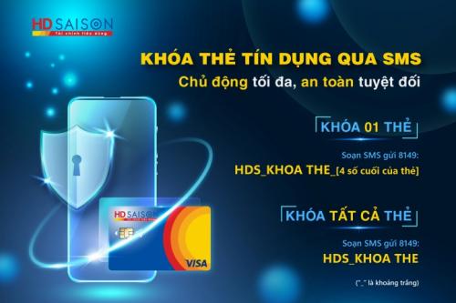 HD SAISON triển khai tiện ích khóa thẻ qua SMS